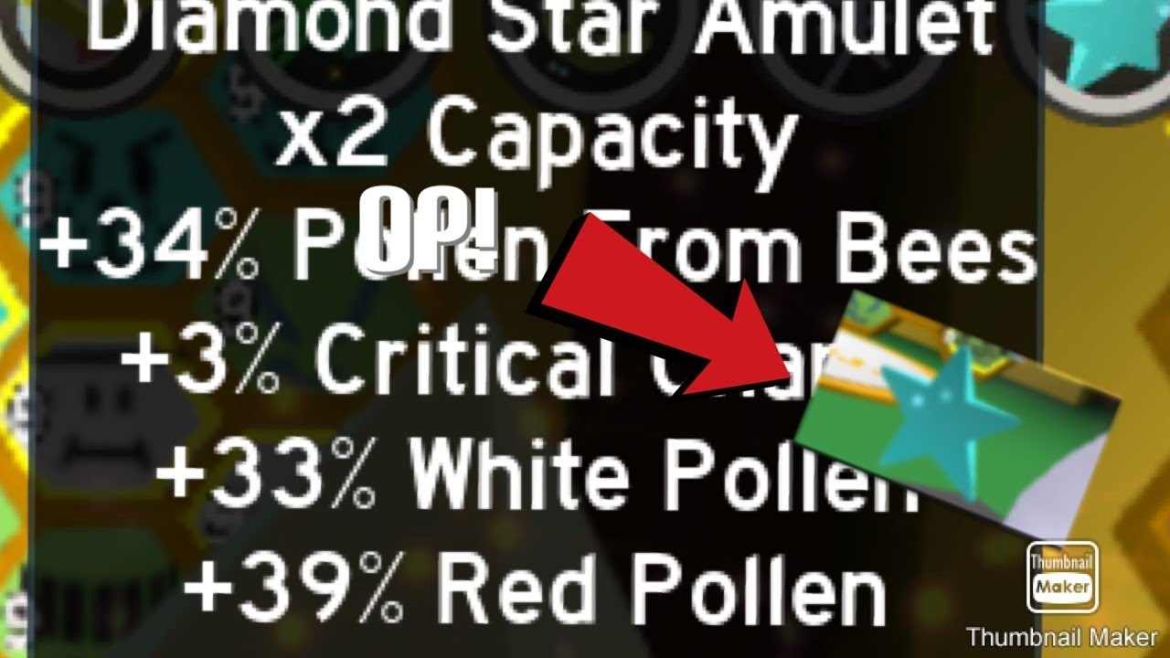 I GOT THE DIAMOND STAR AMULET IN BEE SWARM SIMULATOR! 30+ types of ...
