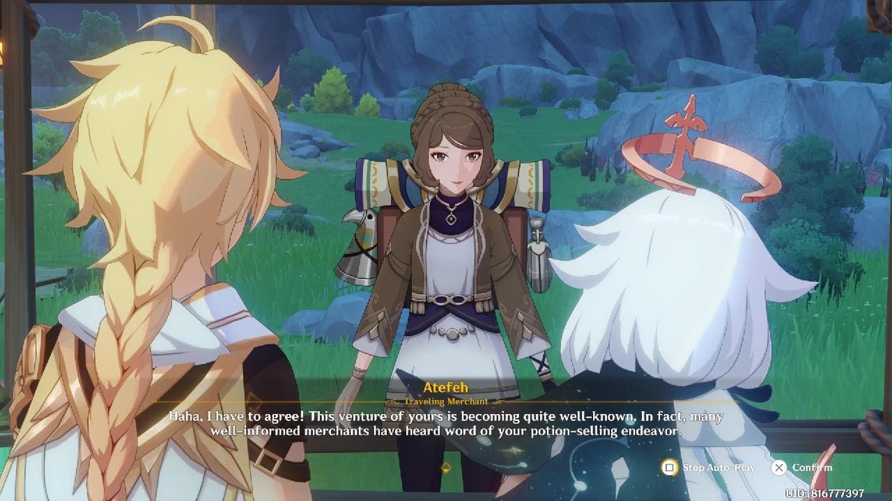 ATEFEH FIRST CUTSCENE Genshin Impact - YouTube