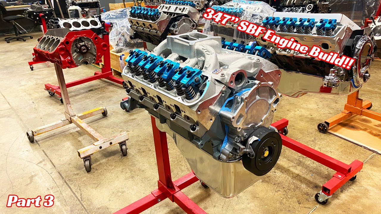 347" SBF Engine Assembly!! - Part 3 - YouTube