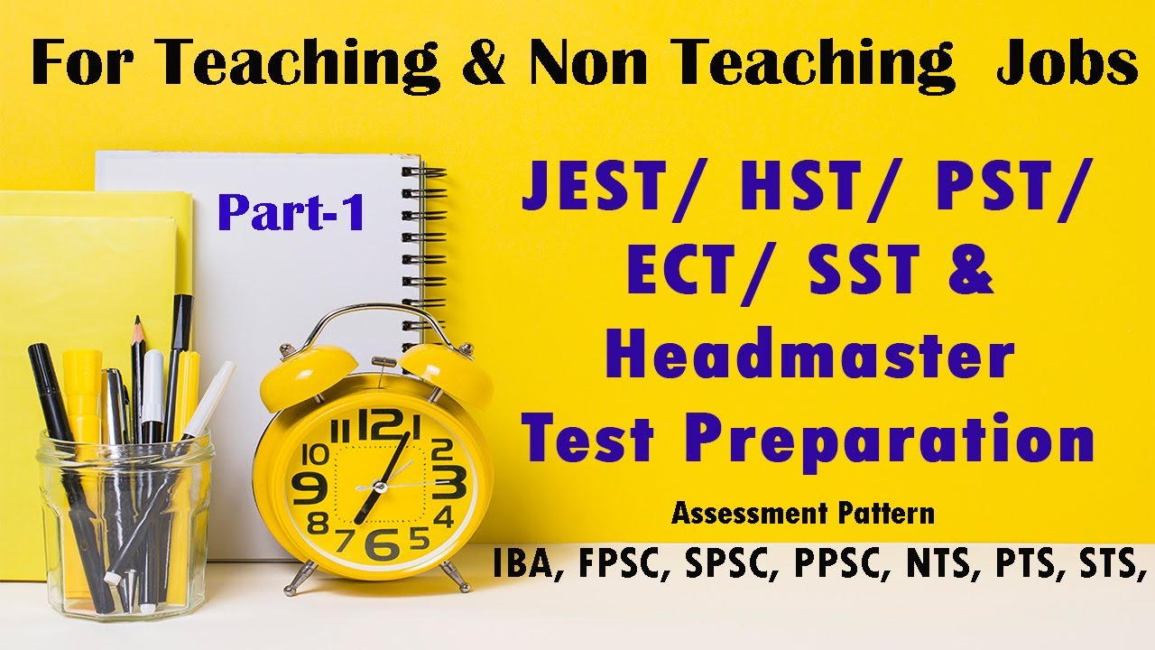 JEST PST HST SST Teaching and Non Teaching Job Test Preparation - YouTube