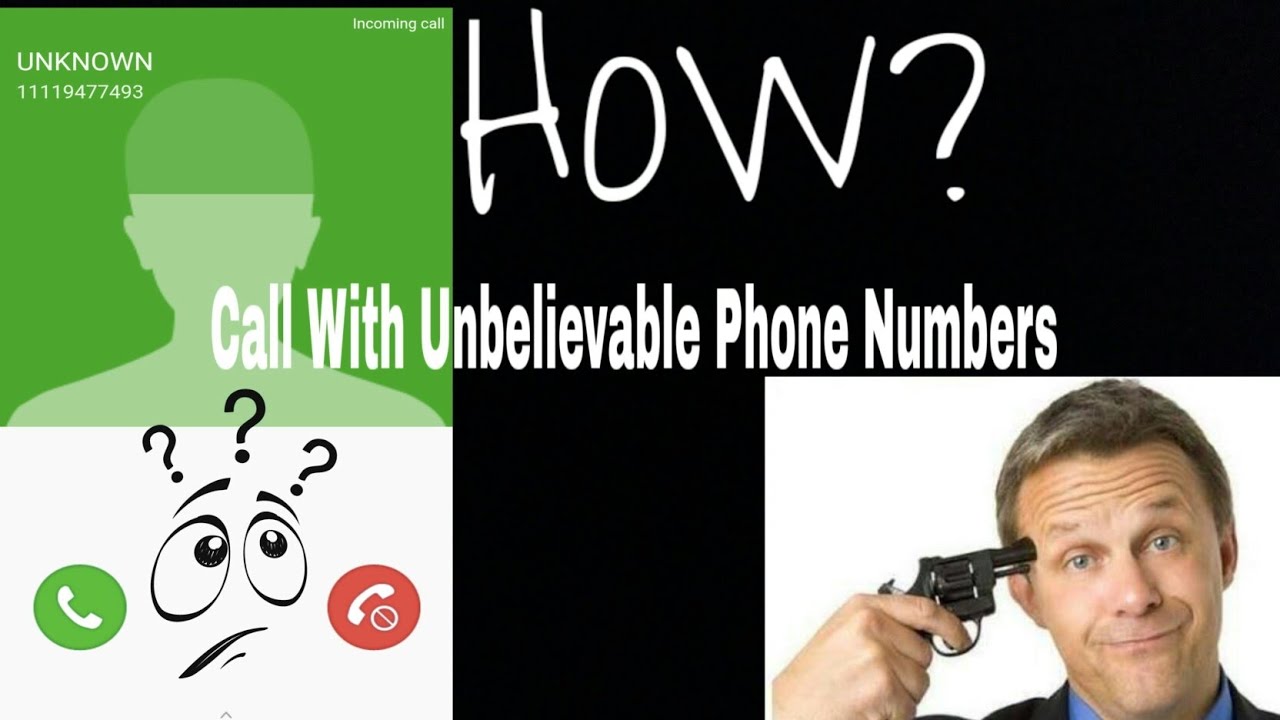 Call Your Friends And Family From Unknown Numbers ( Please Use For ...