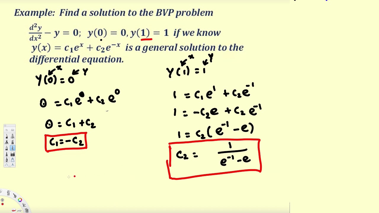 Intro To Boundary Value Problems Differential Equations 1 YouTube
