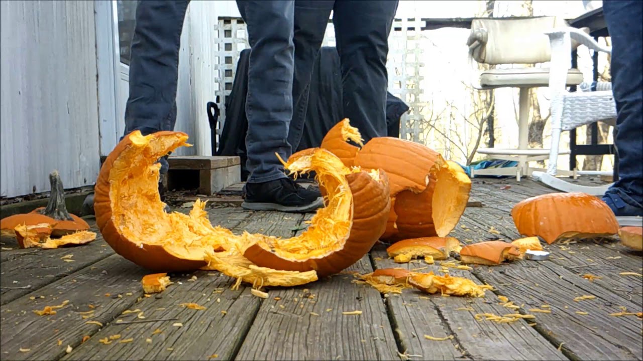 Smashing Jack-o'-lanterns - YouTube