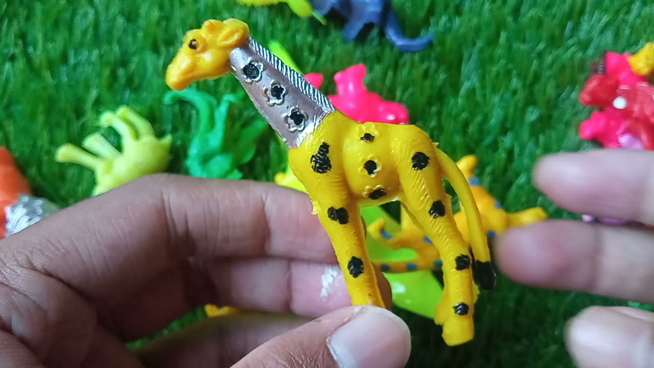 Learn Wild Animals Toys For Kids - Learn Colors with Animals and Farm ...