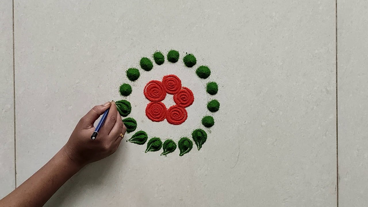 Independence Day Special Rangoli design | 15 August Kolam - YouTube