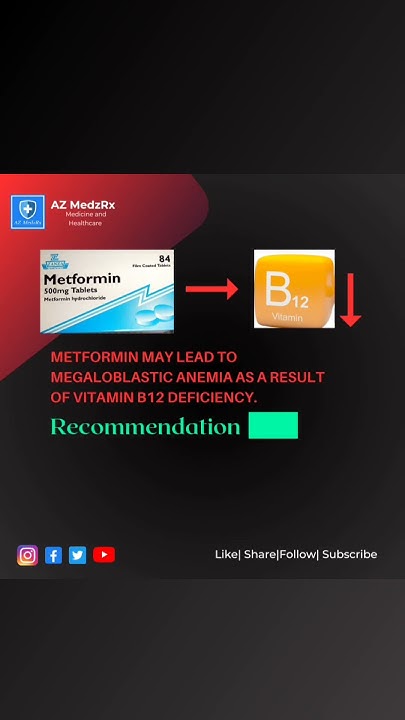 Metformin and Vitamin B12 deficiency #Metformin #vitaminb12deficiency # ...