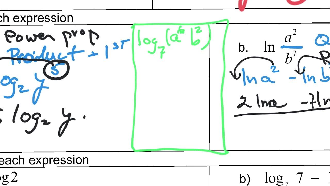 Unit 5 Notes expand and condense logs.mp4 - YouTube
