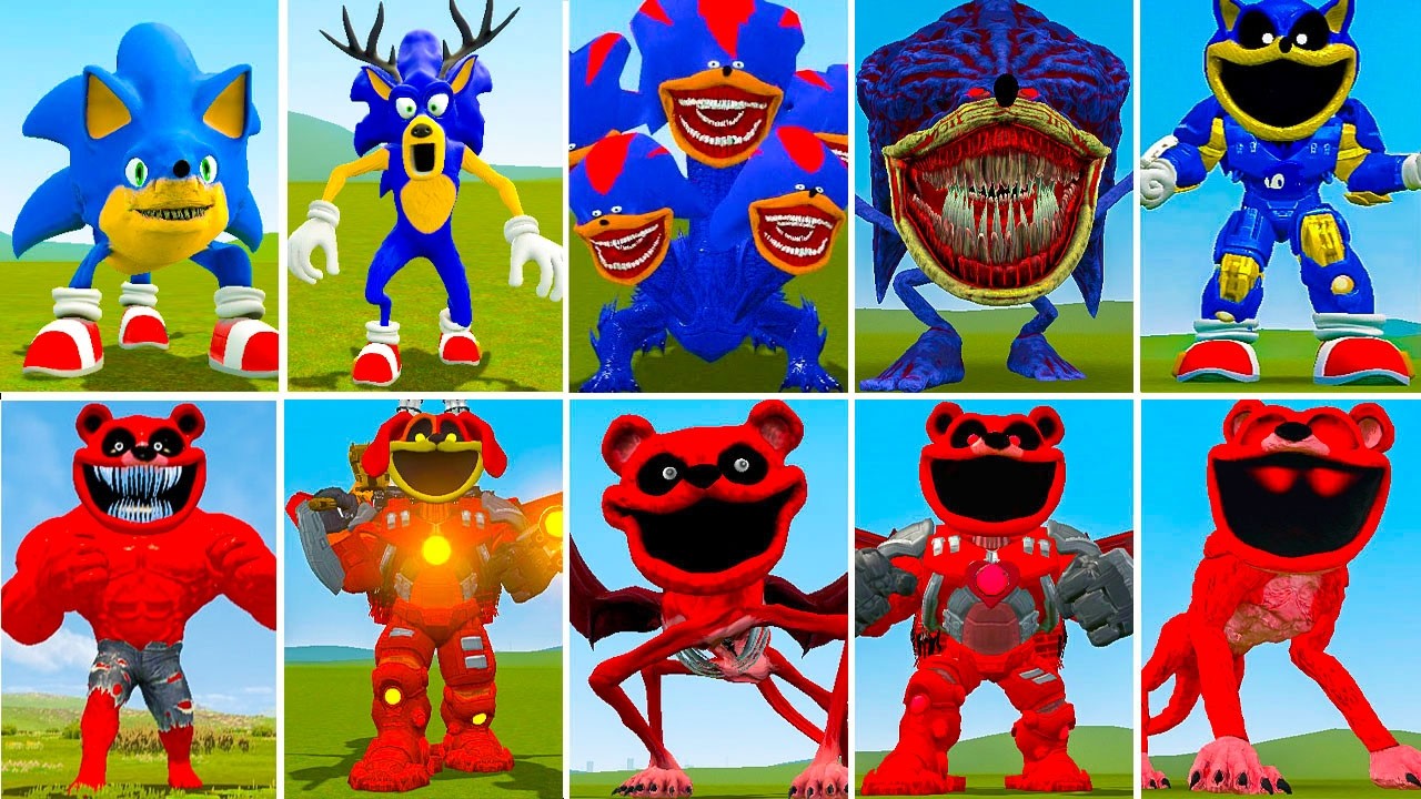 GMOD EVOLUTION: Sonic Blue, Hydra Sonic and The Dragon Bear Showdown ...