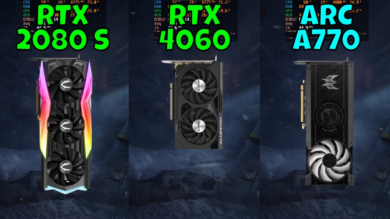 RTX 4060 vs ARC A770 vs RTX 2080 Super (Benchmark in 9 Games at 1440p ...
