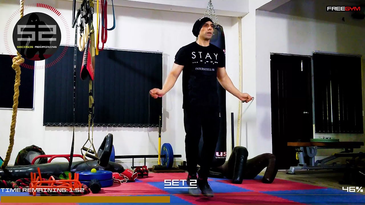 3 Min Follow Along Single Unders Jump Rope for Beginners | FreeGym ...