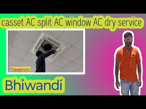 casset AC split AC window AC dry service Bhiwandi - YouTube