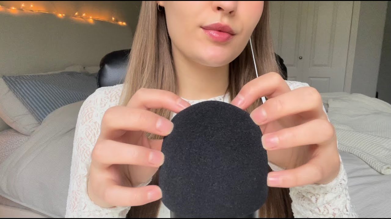 💥ASMR 30 Minutes of Foam Mic Scratching, Pumping, Swirling & Poking ...