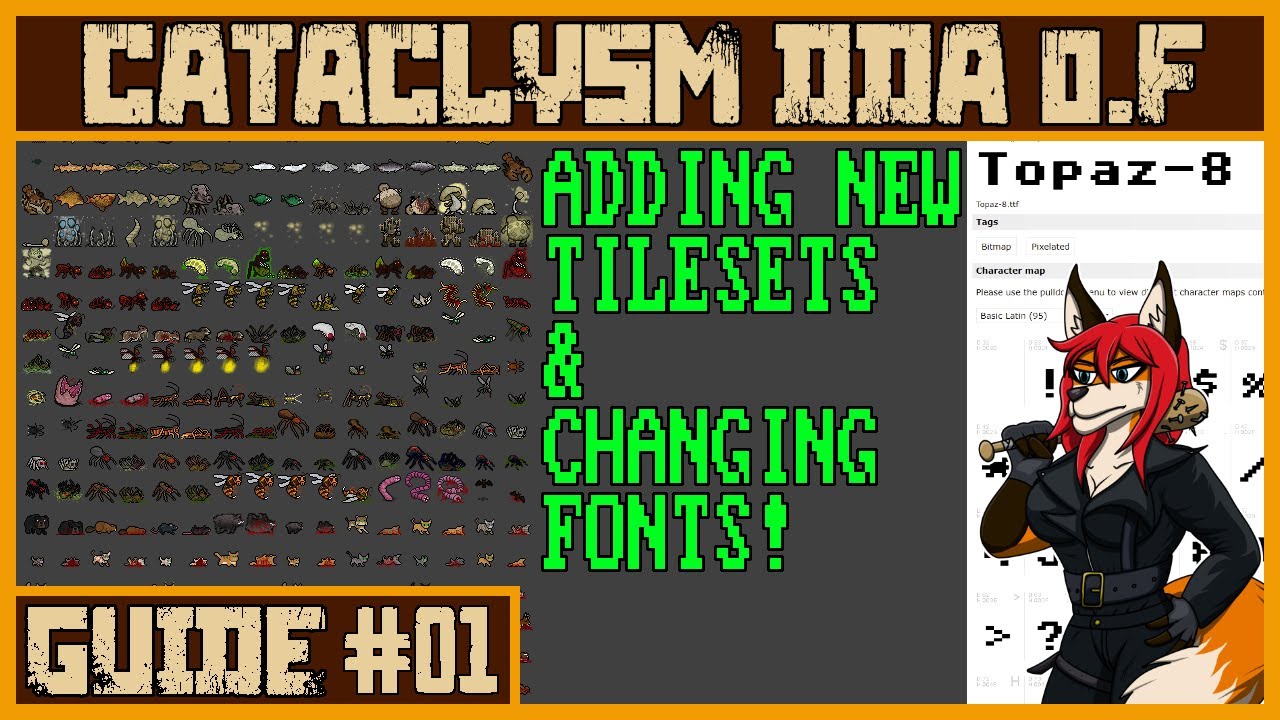 Changing Tilesets and Fonts | Cataclysm DDA .F Tutorial #1 - YouTube