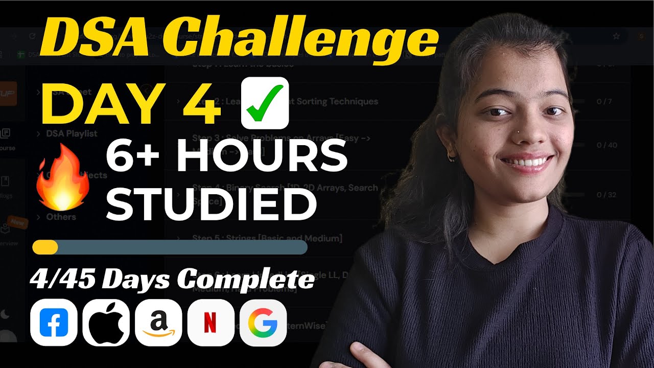 Day 4 of 45 Days DSA Challenge | Striver's A2Z SDE sheet | Sameeksha ...