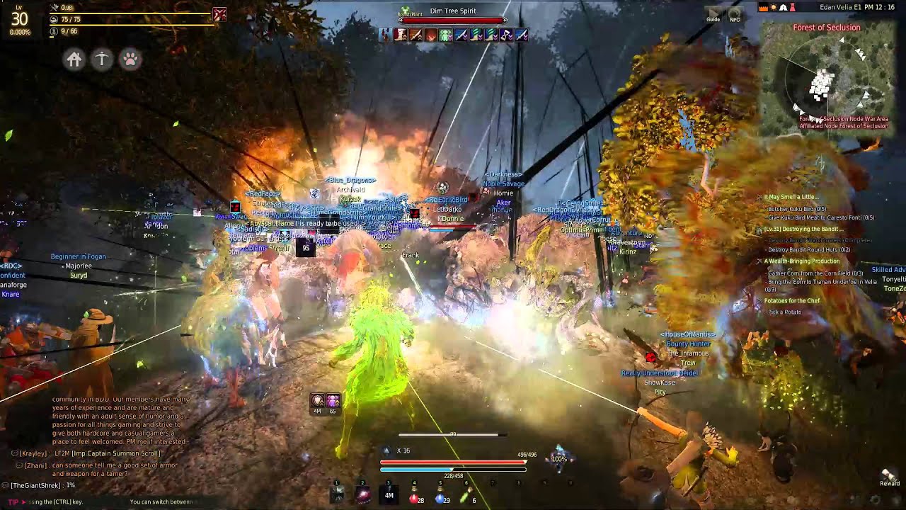 Black Desert Online: Dim Tree Spirit - World Boss (Server First) - YouTube