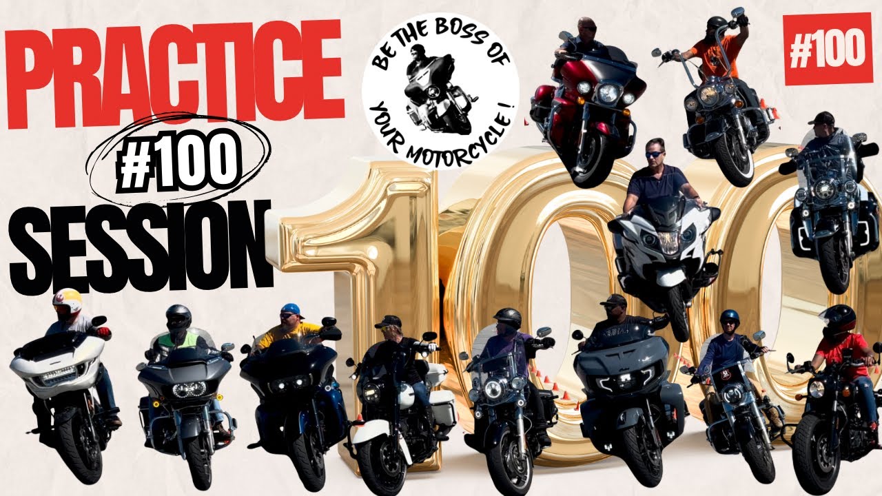 Practice Session #100!!! - Advanced Slow Speed Motorcycle Riding Skills ...