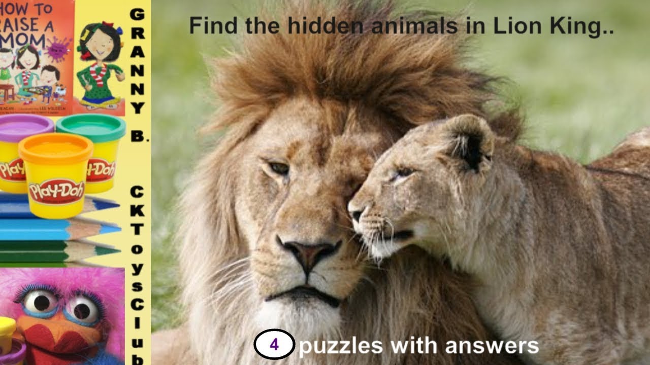 Can you find the hidden animals in these Lion King pictures? 4 Puzzles ...