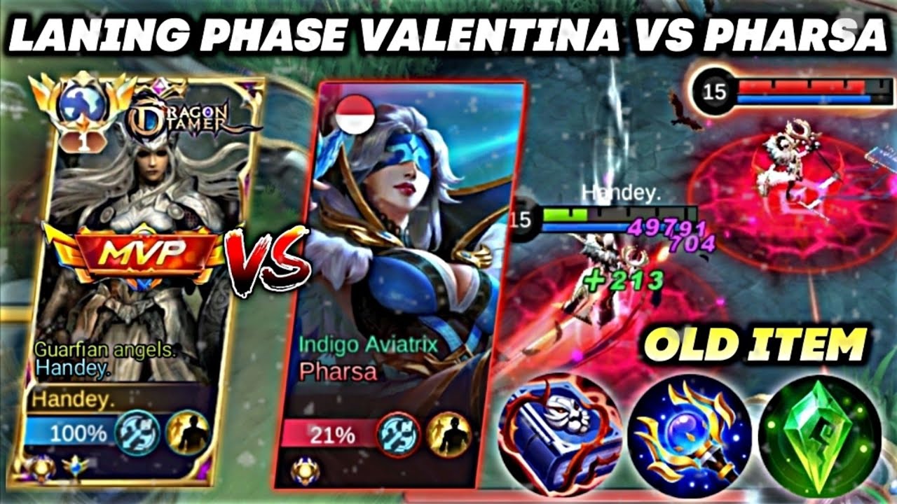 VALENTINA OLD ITEM!! GA PAKE COD LIGHTNING LAGI VS PHARSA DI MIDLANE ...