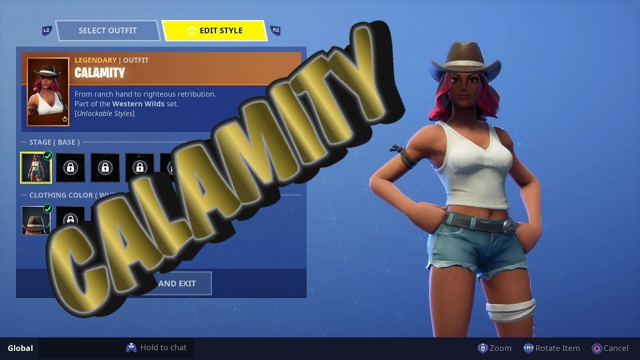 Fortnite New Season 6 Battle Pass CALAMITY Skin + The New Emotes - YouTube