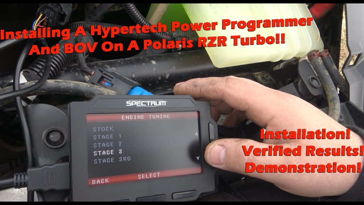 Installing a Hypertech Tuner and BOV on a 2020 Polaris RZR Turbo ...