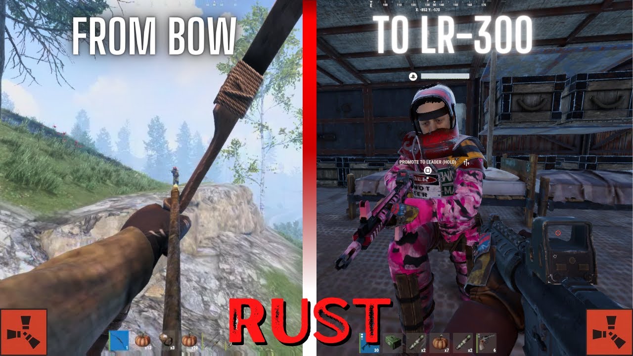 Rust: From Bow To LR-300 - The Struggle for Blueprints - YouTube