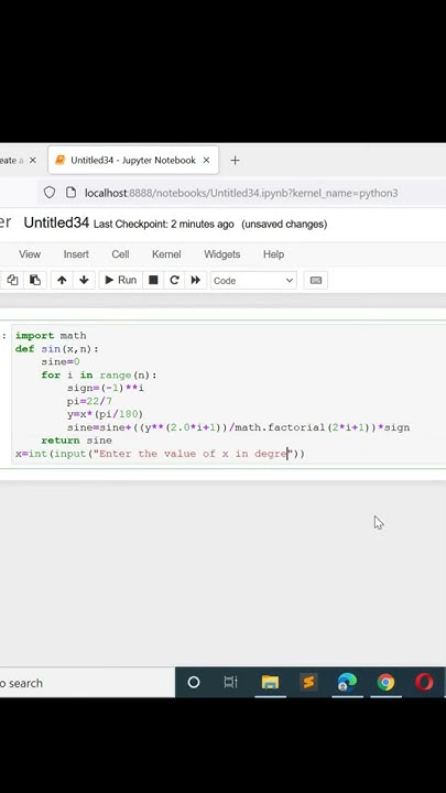 Python Program to Find the Sum of Sine Series - YouTube