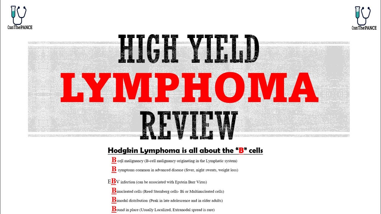 Lymphoma Review | Mnemonics And Proven Ways To Memorize for the PANCE ...