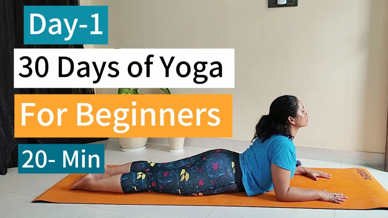 20 Min Beginner Yoga Routine [Day-1]🧘‍♀️🕉️ - YouTube