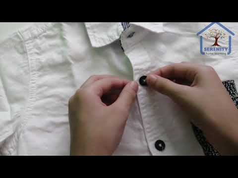 Preschool Life Skills: Unbuttoning and Buttoning a Shirt [Module 1 for 3+]