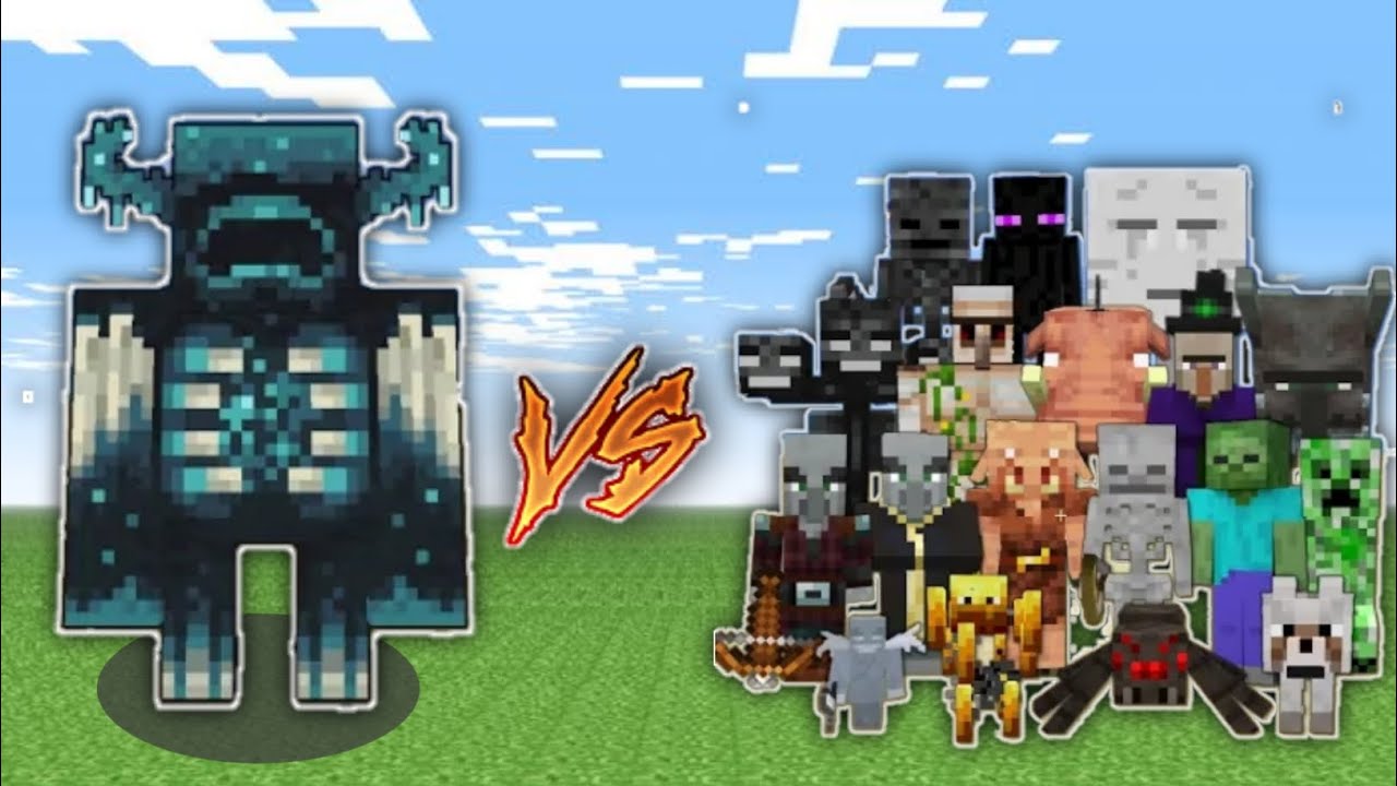 Minecraft Warden Vs Every Mobs !! - YouTube
