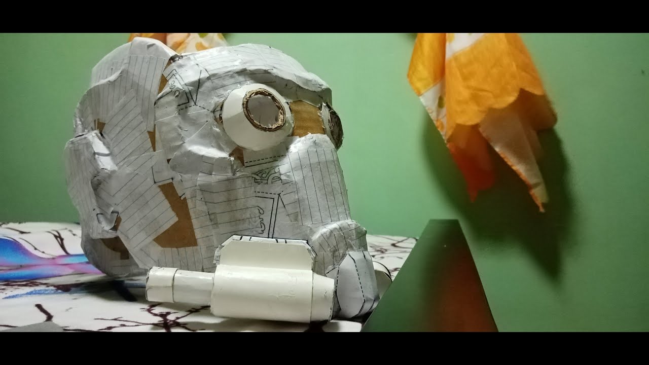 DIY STAR LORD MASK OUT OF CARDBOARD BOXES | PART 4 - YouTube