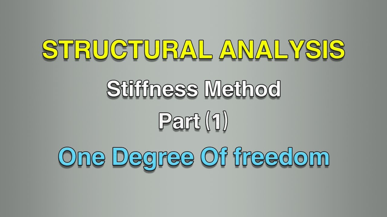 stiffness method part 1 ( structural analysis ) - YouTube