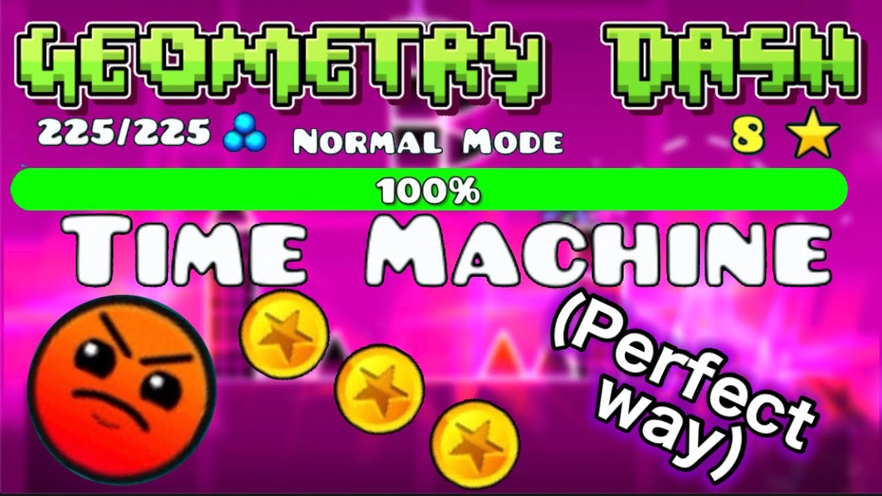 Geometry dash - Time machine (all coins) by: Games’ Legend - YouTube