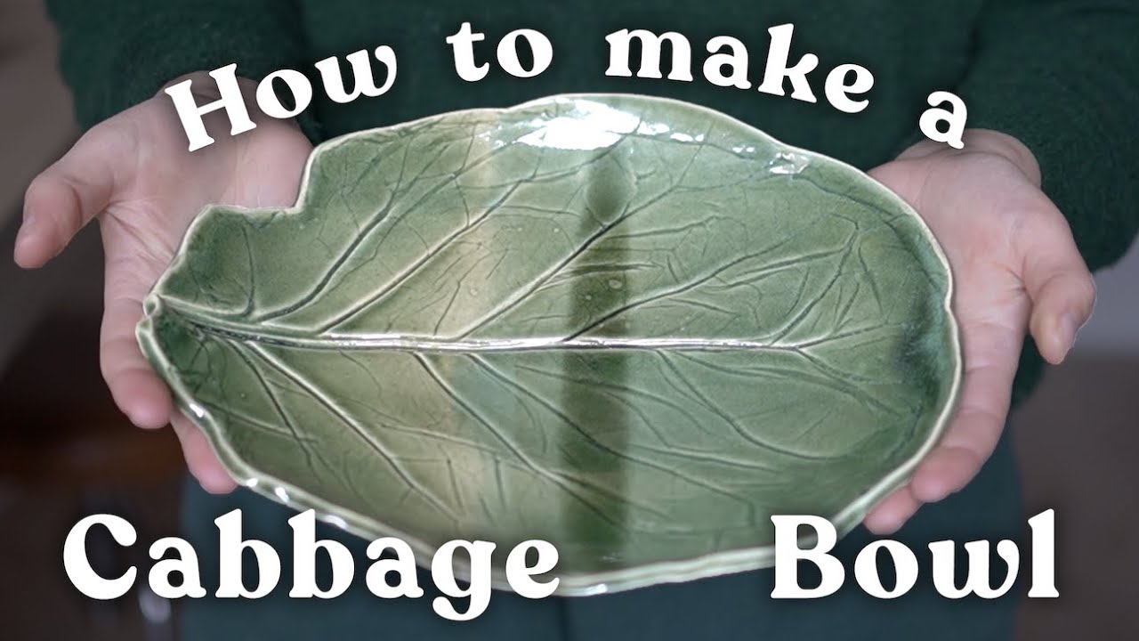 An Easy & Festive Ceramic Project // DIY ceramic cabbage bowl // easy ...