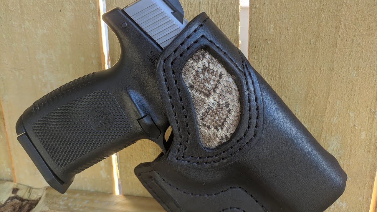 Snake skin inlay holster - YouTube