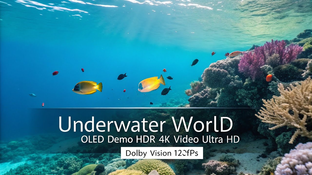 Underwater World OLED Demo HDR 4K Video Ultra HD Dolby Vision™ 120FPS ...