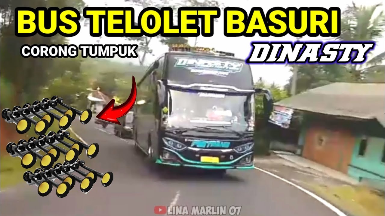 BUS TELOLET BASURI CORONG TUMPUK , FULL TELOLET DI JALUR EXTRIM ...