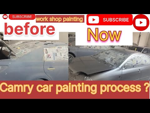 200 sal se kharab thi car || car painting process bare me || work shop ...