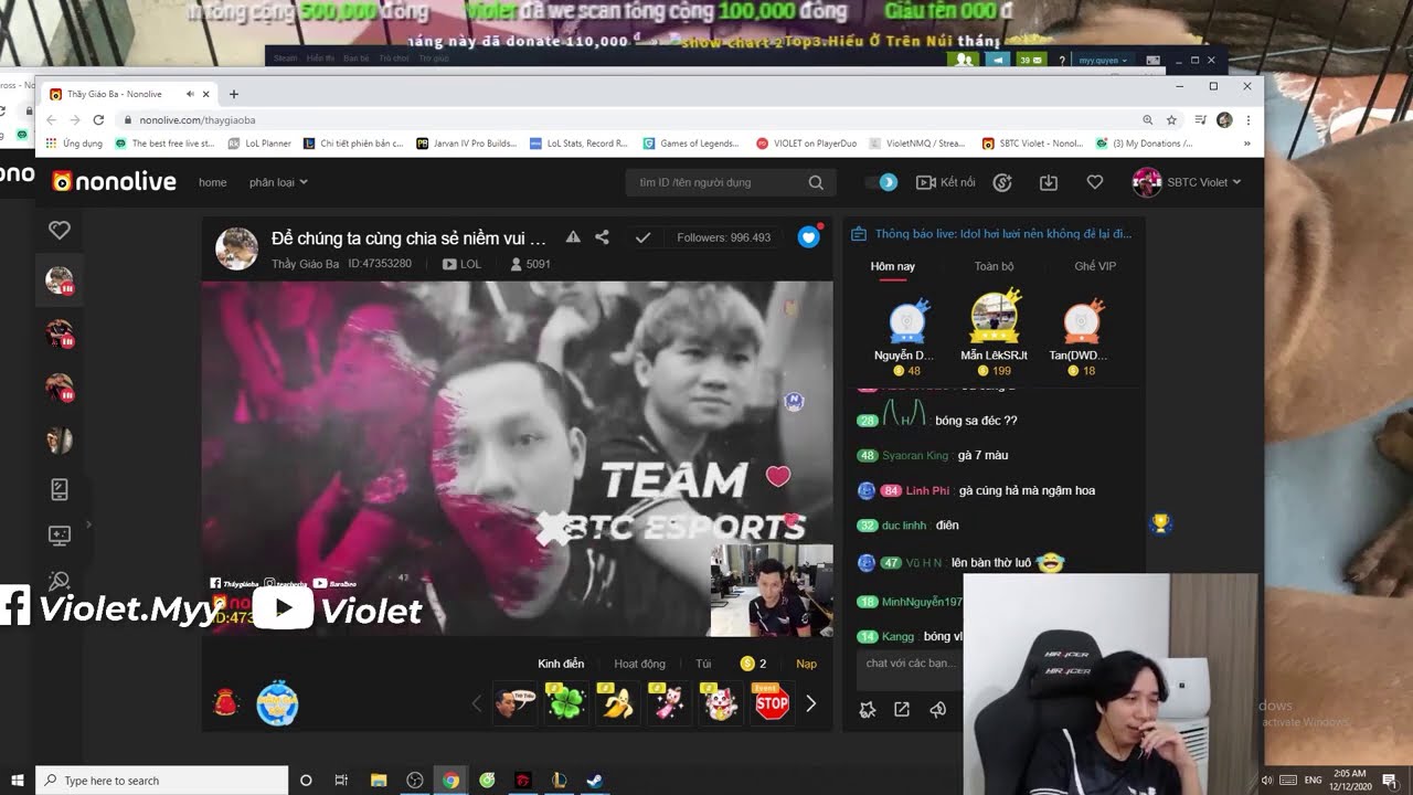 Violet Reaction | Thầy Ba reaction trailer SBTC Esports - YouTube