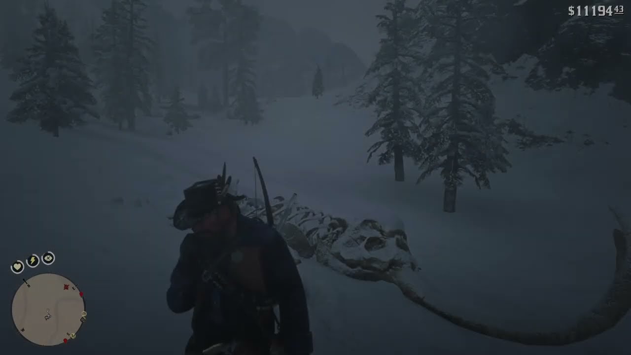 Red Dead Redemption 2 - Woolly Mammoth skeleton Easter Egg location ...