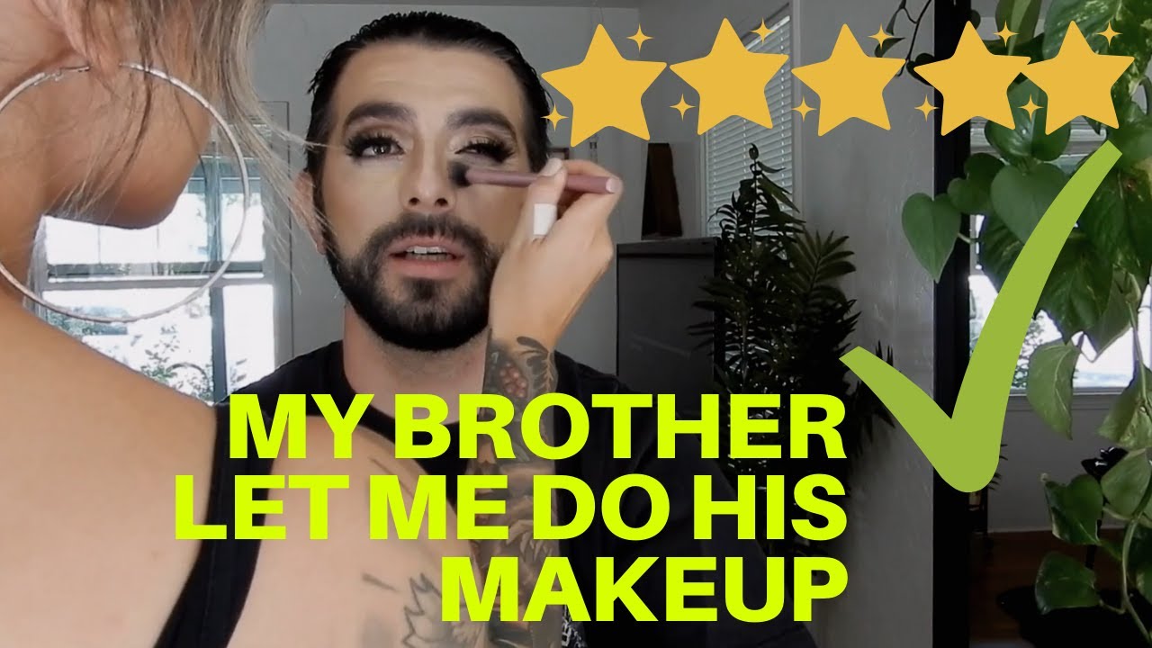 Doing my brothers makeup | Things to do at home - YouTube