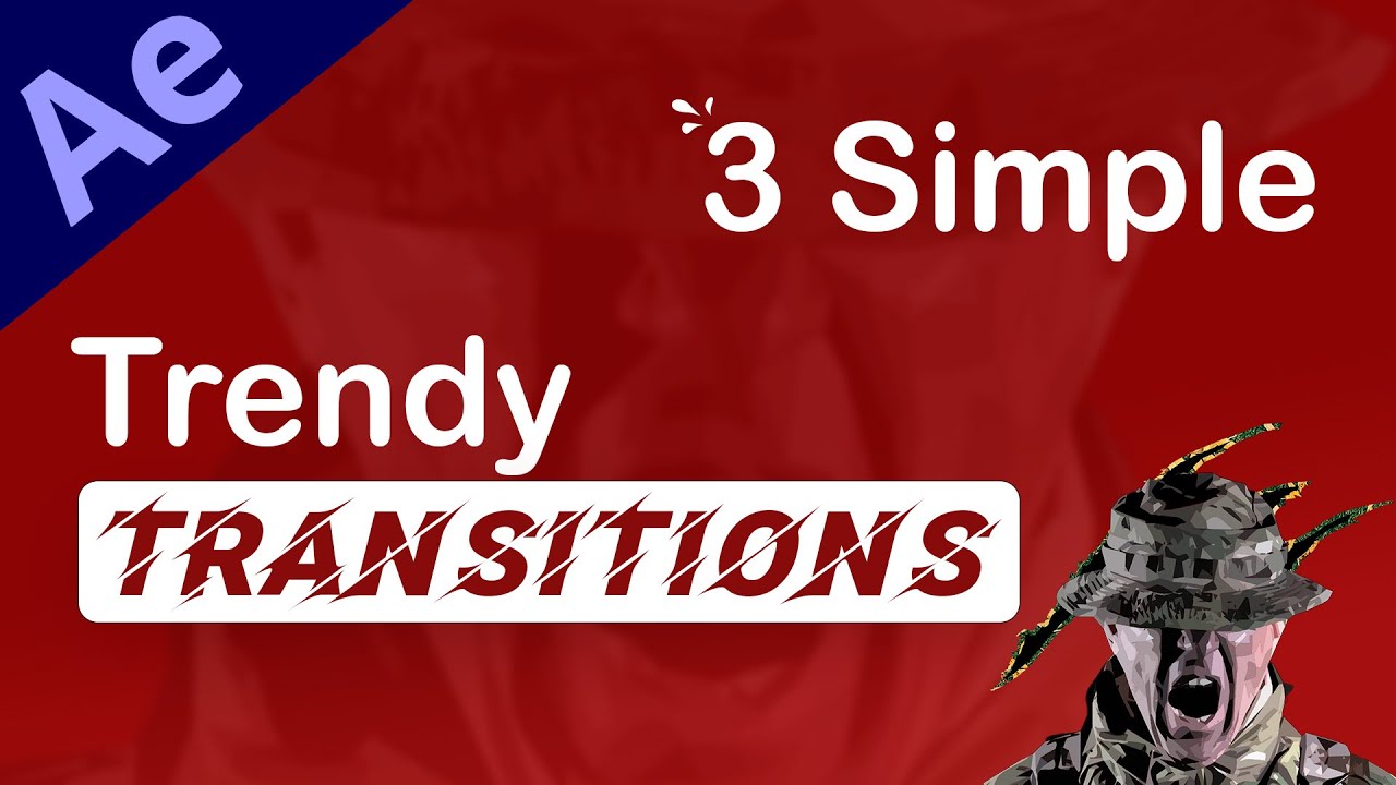 3 Simple Trendy cool Transitions [After effects] - YouTube