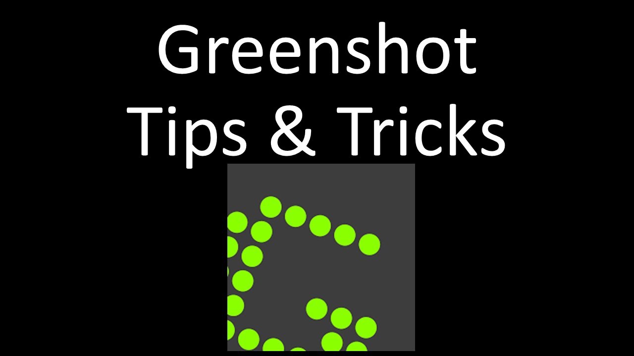 Greenshot Tips & Tricks - Best screenshot Tool - YouTube