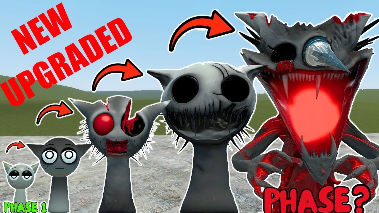 NEW UPGRADED EVOLUTION OF ALL PHASES OF HORROR GRAY SPRUNKI In Garry's ...