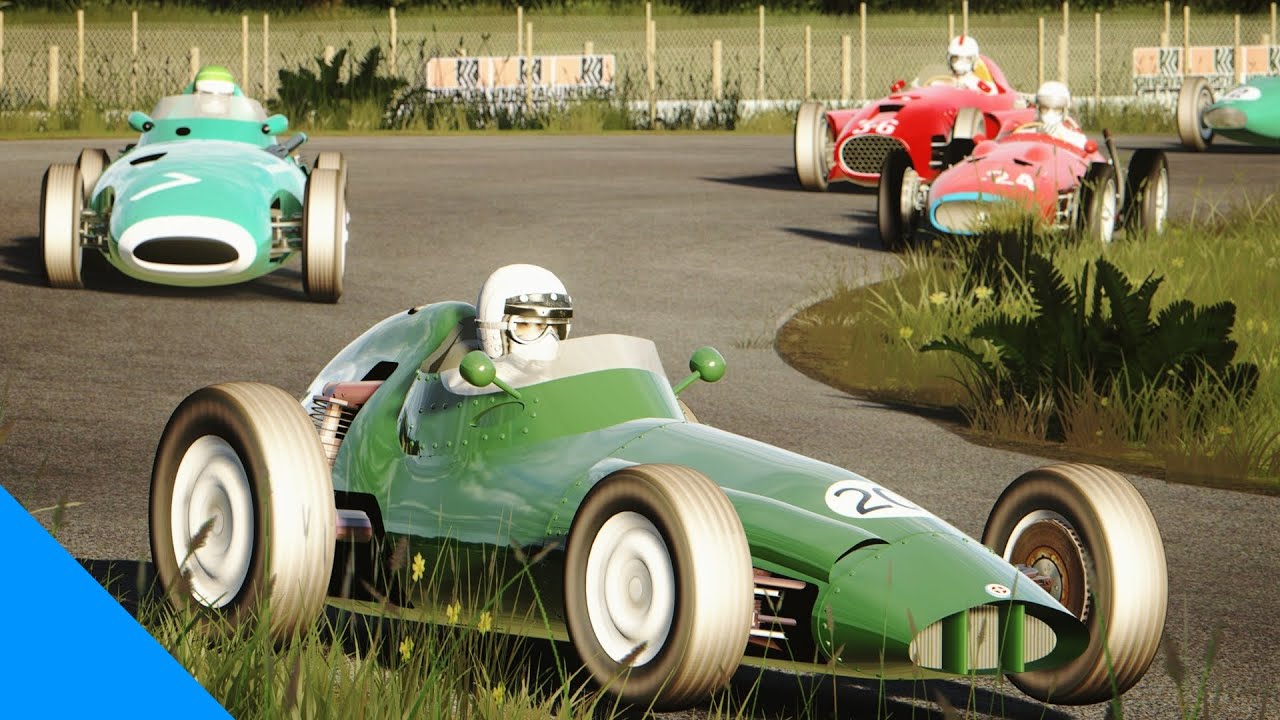 AI RACING - 1950's Formula 1 race at Nurburgring Betonschleife - YouTube