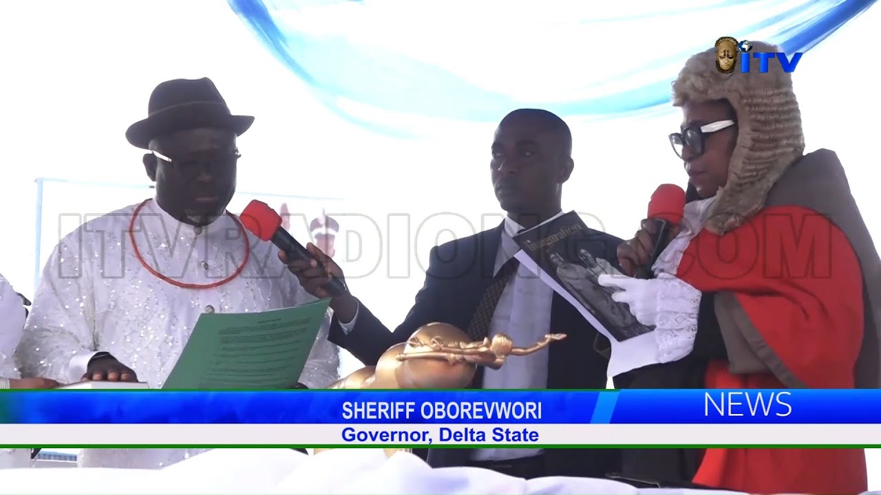 Sheriff Oborevwori Sworn-In As Fifth Gov. Of Delta State - YouTube
