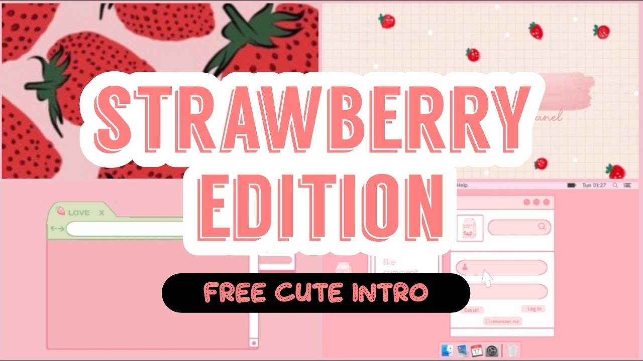 free cute intro | 🍓strawberry edition🍓 - YouTube