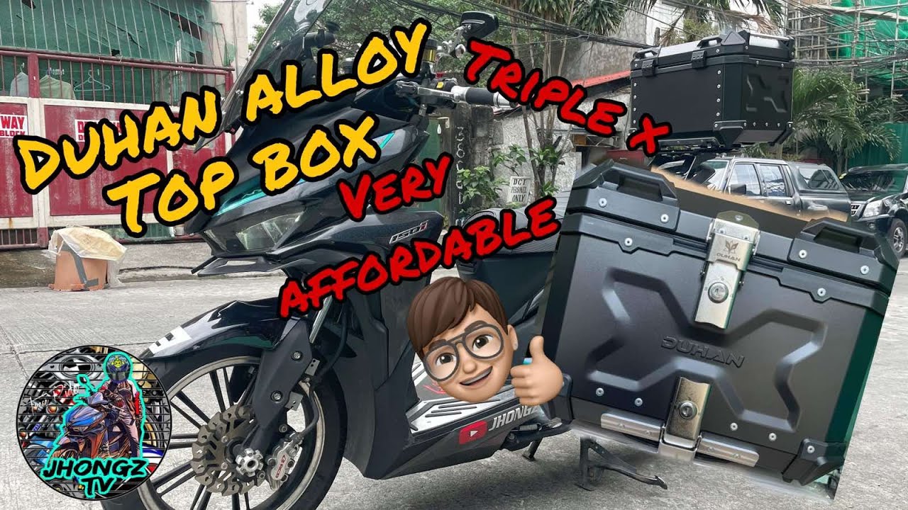 Duhan Alloy Top Box Review | Triple X Edition | Honda Click Accessories ...