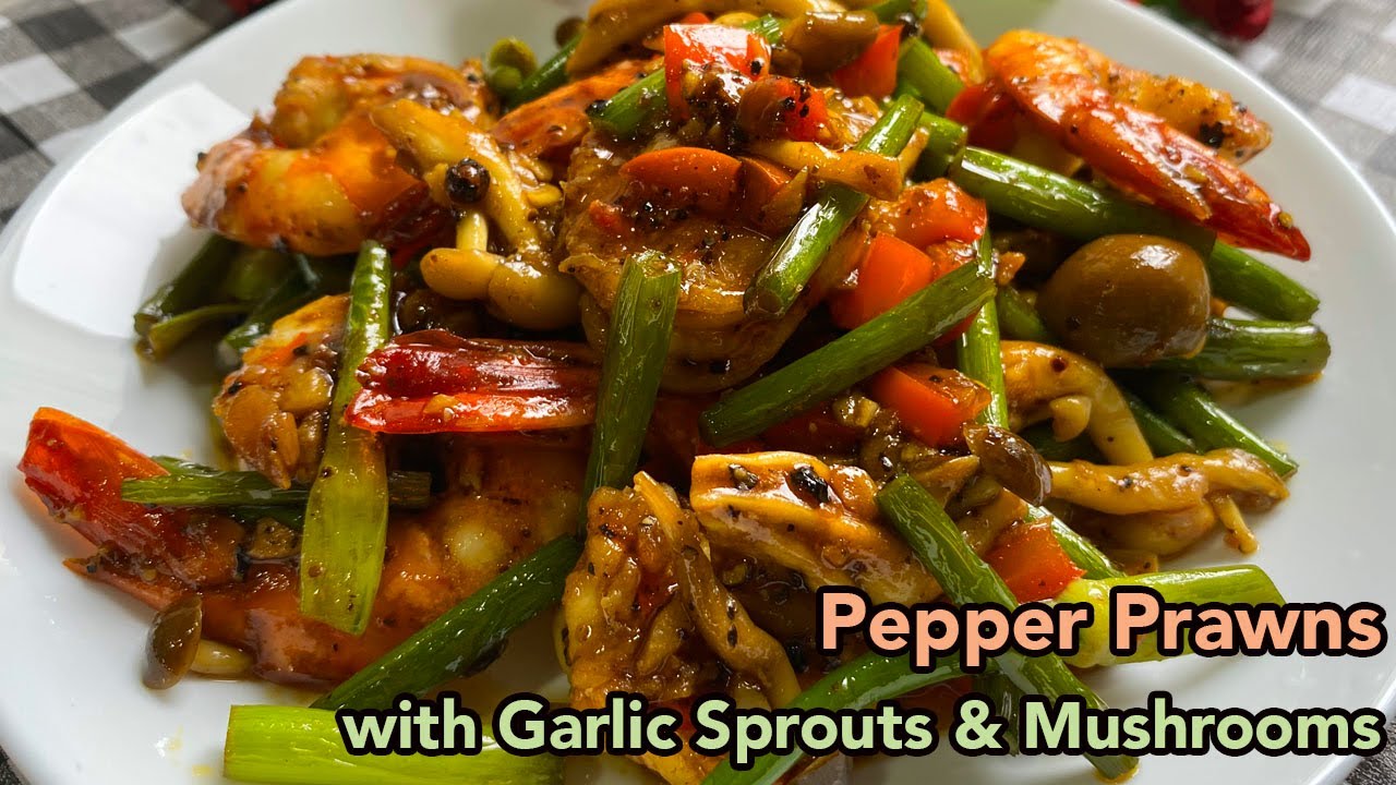 STIR-FRIED PEPPER PRAWNS & VEGGIES | Su's Cookbook - YouTube