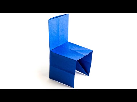 How to make a paper chair - Origami - YouTube